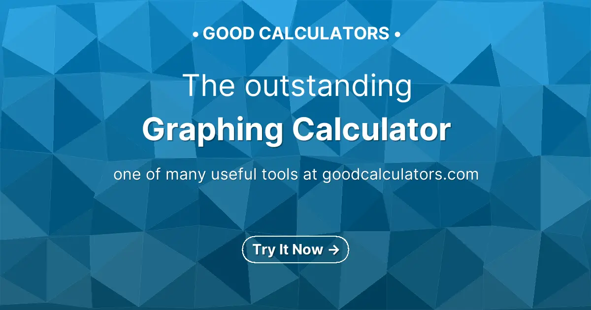 Graphing Calculator | Good Calculators