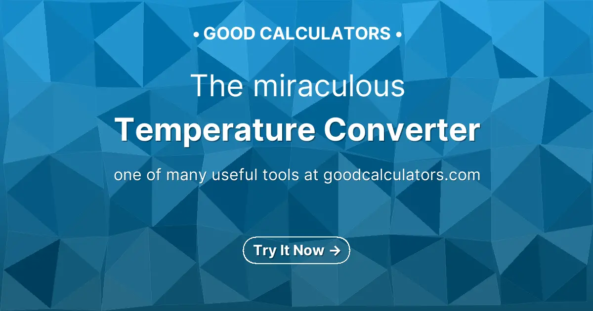 Temperature Converter | Good Calculators